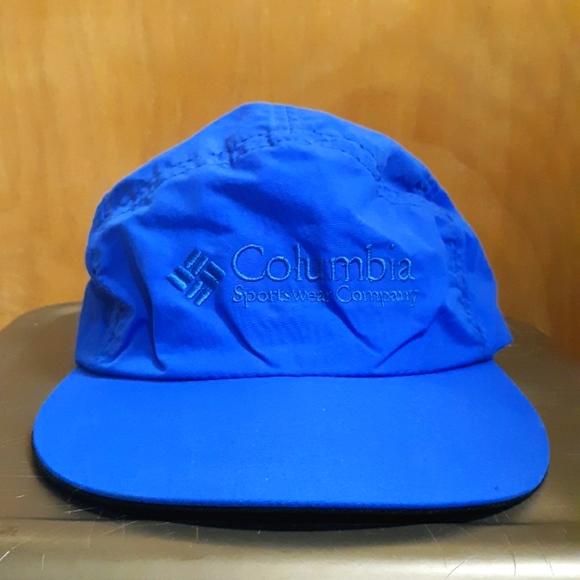 Columbia | Accessories | Vintage Columbia Blue 5 Panel Flexfit Hat Size ...